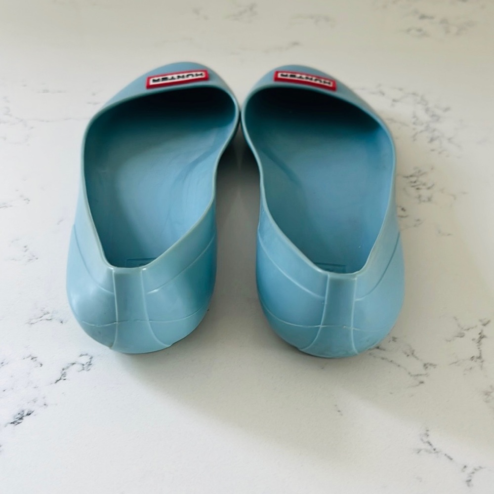 Hunter Romilly Light Blue Rubber Ballerina Flats - Gem